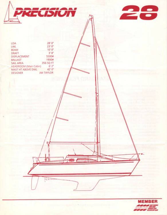 1999 Precision 28 Sailboat for Sale in Rubonia, FL